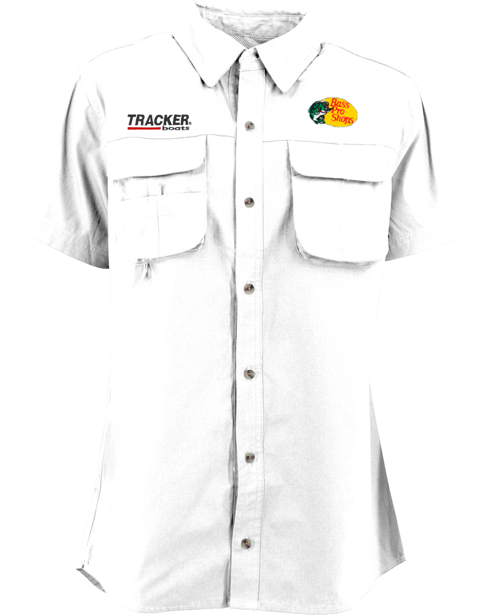 BPS/Tracker Ladies Employee Fishing Shirt - White – BPS Coupa Punch Out