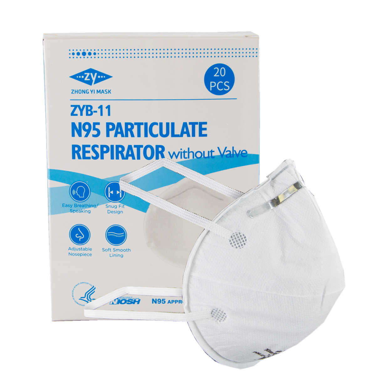 N95 (ZYB11) Face Mask - 1 box of 20 – BPS Coupa Punch Out